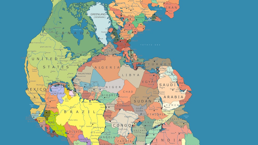 Map Shows Which Countries Once Shared Borders