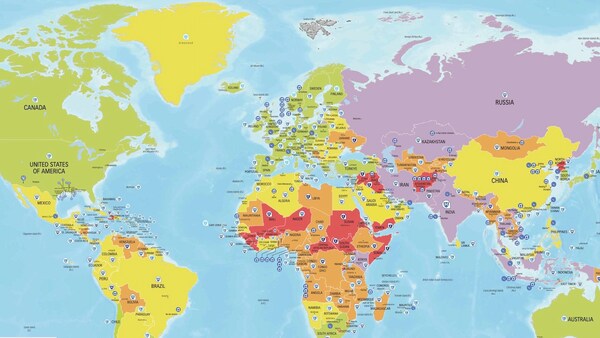 The Most Dangerous Countries in 2025 According to the 'Risk Map'