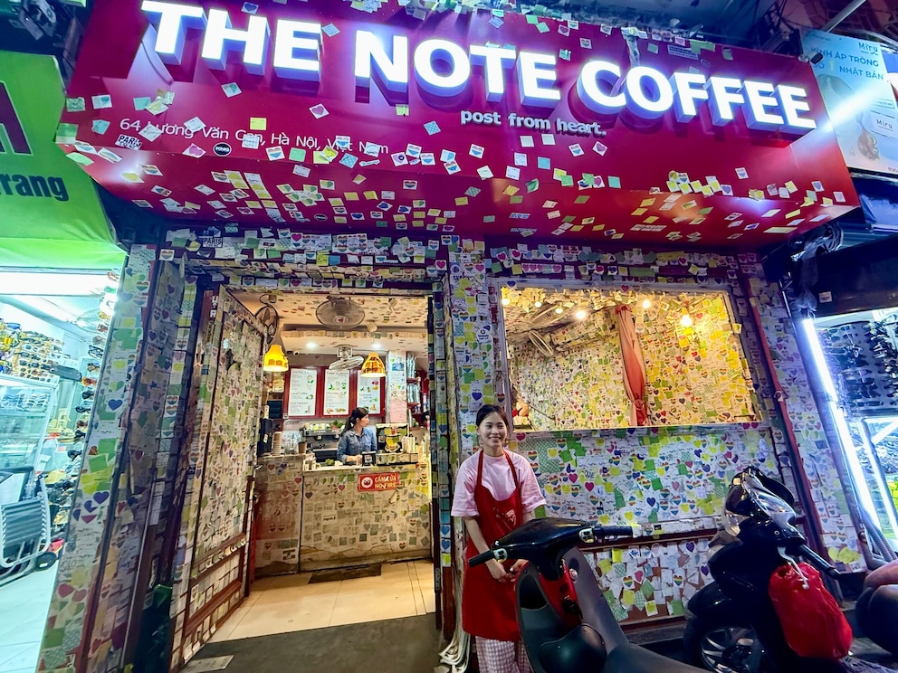 The Note Coffee in Hanoi: Nearly a Million Post-its Hang Here